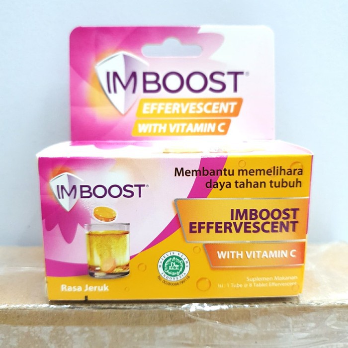 Jual IMBOOST EFFERVESCENT ISI 8 TABLET MULTI VITAMIN C DAYA TAHAN TUBUH ...