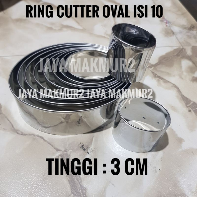 Jual Ring Cutter Bulat SET isi 10 ukuran / Cetakan kue ring cutter cake ...