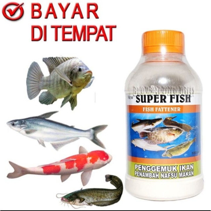 Jual SUPER FISH VITAMIN Penggemuk Ikan Gurame Lele Mujair Nila Emas Patin | Shopee Indonesia