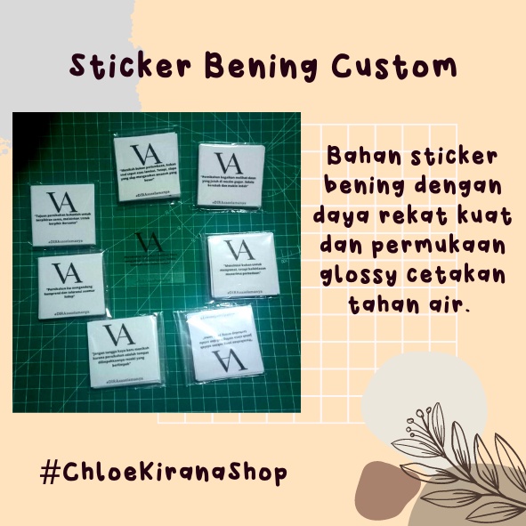 Jual Sticker Bening // Custom | Shopee Indonesia
