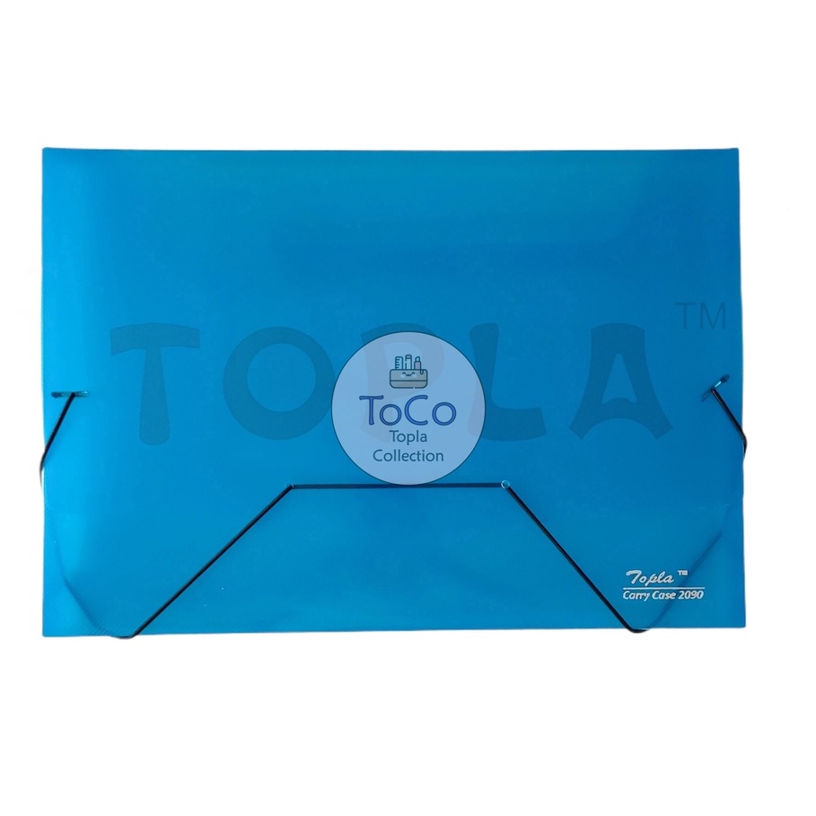 Jual TOPLA Carry Case Map Tebal Tali Plastic Folder Kertas Plastik ...