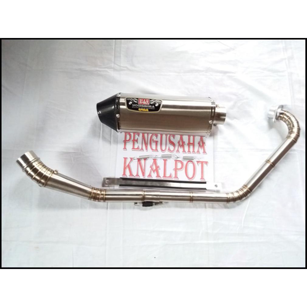 Jual Knalpot Yoshimura USA Mega Bass Half Carbon Full Set CBR 150 Face ...