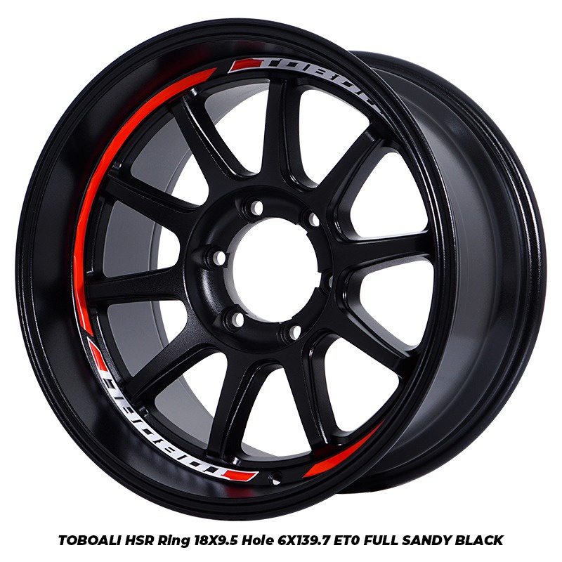 Jual Velg Mobil HSR TOBOALI Ring 18 Pelek Racing Fortuner Pajero Ranger Lubang 6 Terlaris ...