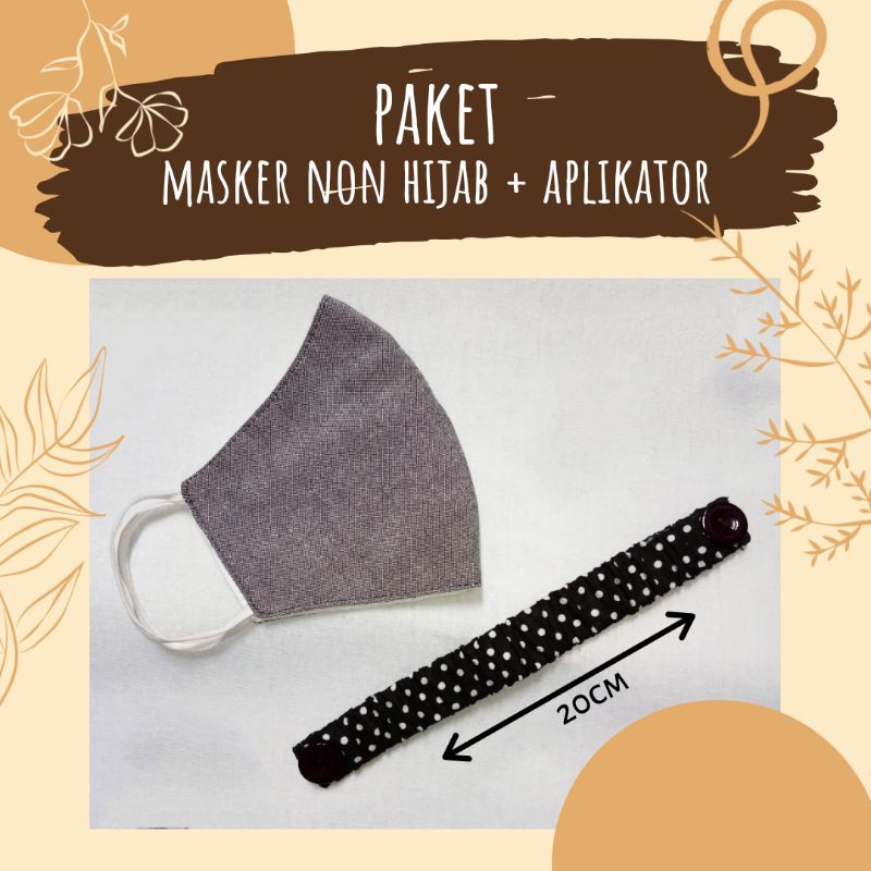 Jual PAKET HEMAT (masker non hijab 2ply + aplikator) | Shopee Indonesia