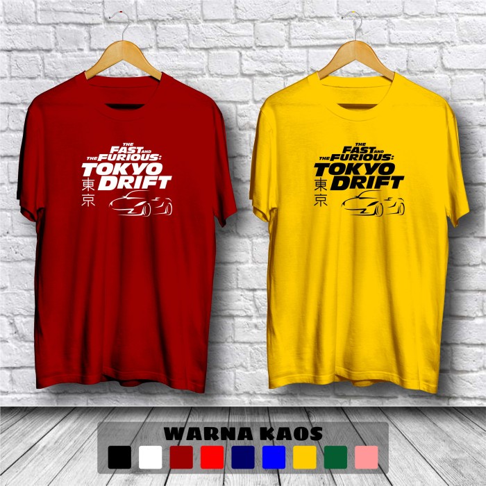 Jual Kaos Tokyo Drift Siluet Baju Distro Bahan Premium (TSF) | Shopee Indonesia
