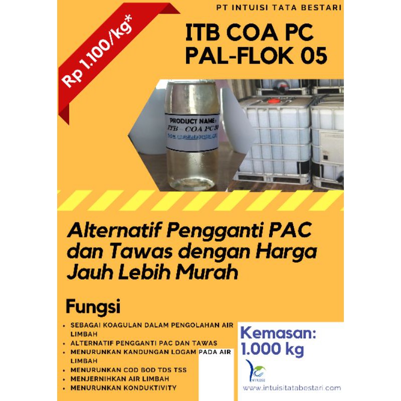 Jual PAC Alum Tawas Cair Liquid Koagulan WWTP Aluminium Sulfat IPAL ...