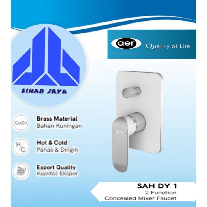 Jual AER Kran Tanam Shower-Keran Air Panas-Dingin-Mixer Wall Faucet SAH DY1 | Shopee Indonesia