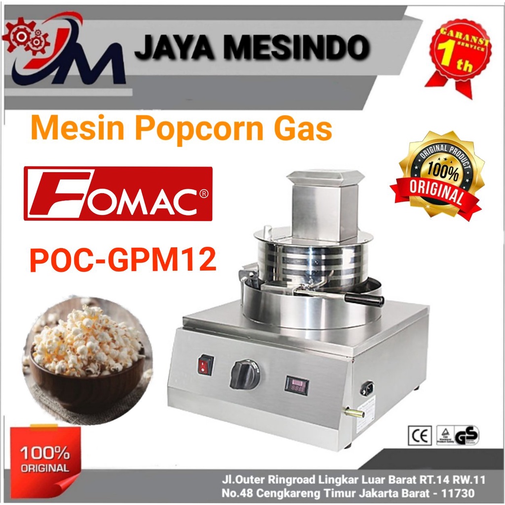 Jual Mesin Popcorn Gas POC-GPM12 Fomac | Shopee Indonesia