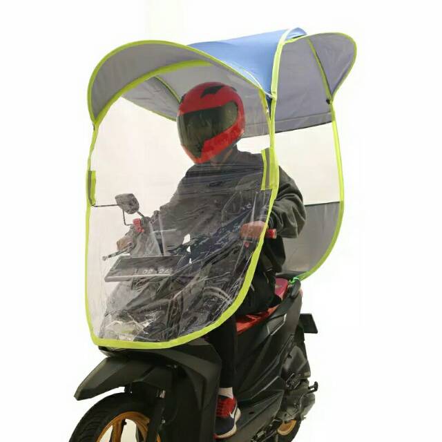 Jual Payung Motor Kanopi Panas Hujan Cover Stang Pelindung Sinar ...