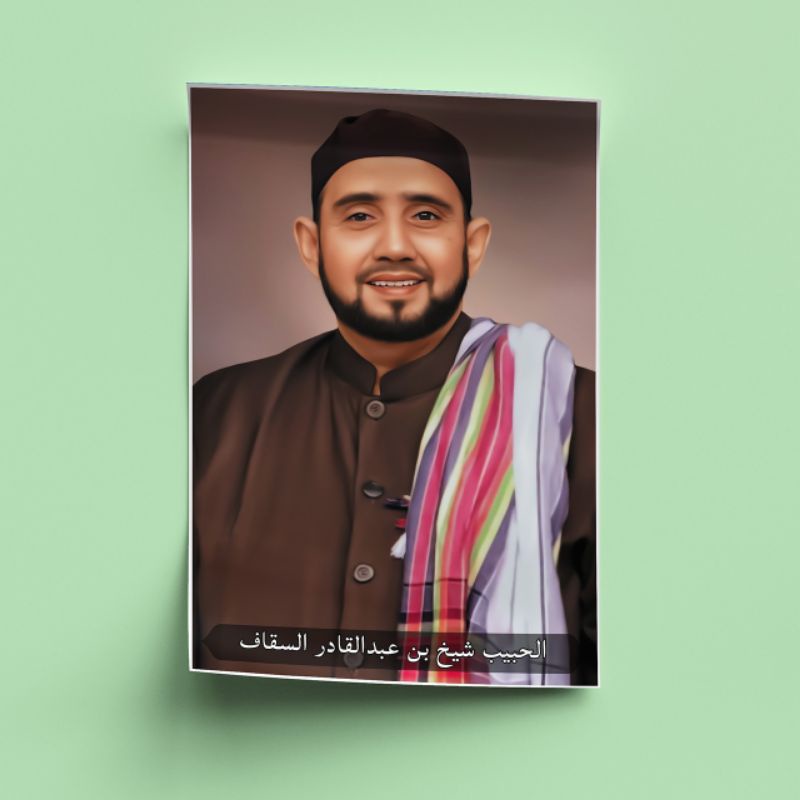 Jual Poster Al Habib Syekh bin Abdul Qodir Assegaf U31 / Poster Ulama A3+ / Poster Custom ...