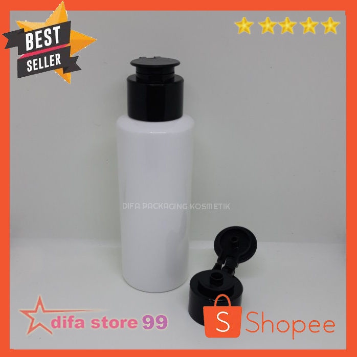 Jual Botol RF 100ML tutup fliptop jamur hitam ( Paket isi 10 pcs ...