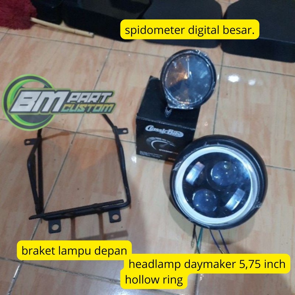 Jual LAMPU DAYMAKER VERZA BULAT PAKET HEADLAMP MEGAPRO VERZA CB150R ...