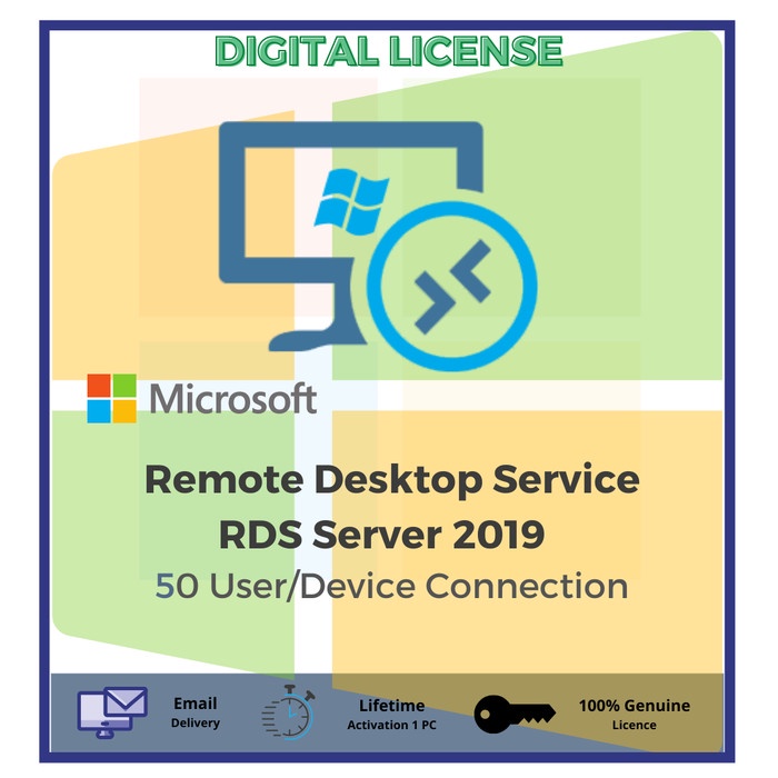 Jual RDS Server 2019 Remote Desktop Services 50 User Device Connections ...