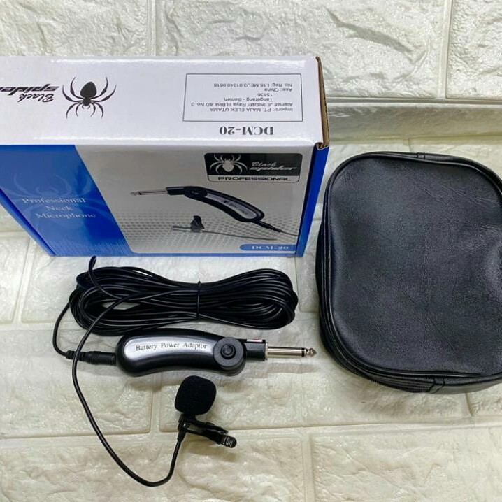 Jual Mic Kabel Black Spider DCM 20 Mic Clip on | Shopee Indonesia