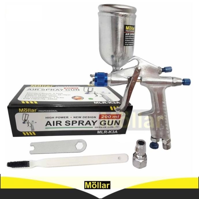 Jual Spray Gun Mollar K3 Tabung Atas 200 ml MLR-K3A | Shopee Indonesia