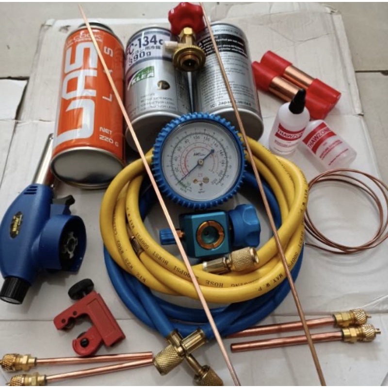 Jual Paket komplit isi refrigrant kulkas. Showcase. Frezer dgn analiser ...