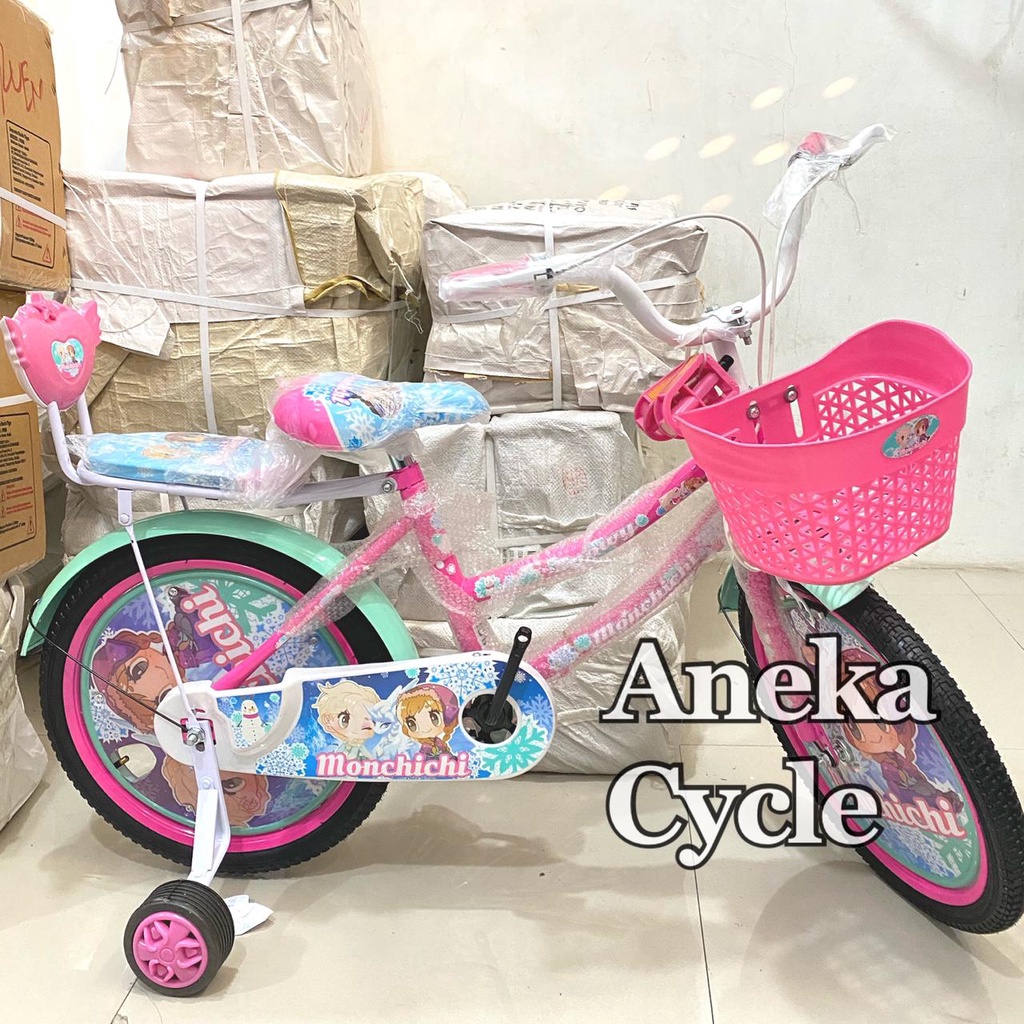 Jual Sepeda Anak Roda Empat Cewek Monchichi Frozen Snowy 18 Inch ...