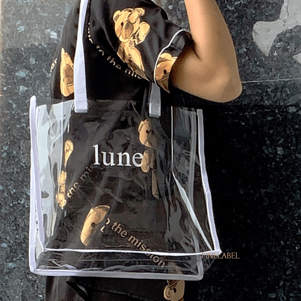 Jual Custom Clear PVC Tote Bag Transparant Tas PVC Korea | Shopee Indonesia