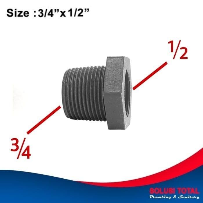 Jual Vlok Ring Pvc 3/4 X 1/2 Inch Verlop Plok 3/4" X 1/2" Lokal ...