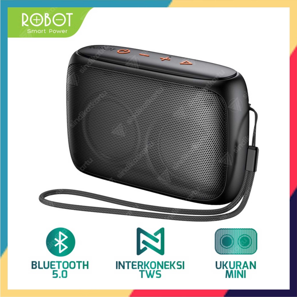 Jual ROBOT RB110 | Speaker Bluetooth 5.0 Mini Portable Support Micro SD & USB | 100% ORIGINAL ...