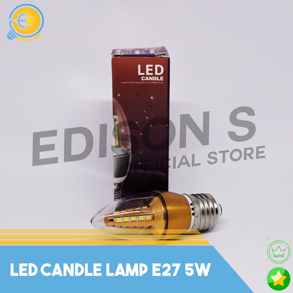 Jual Lampu LED Candle E27 5 Watt | Shopee Indonesia