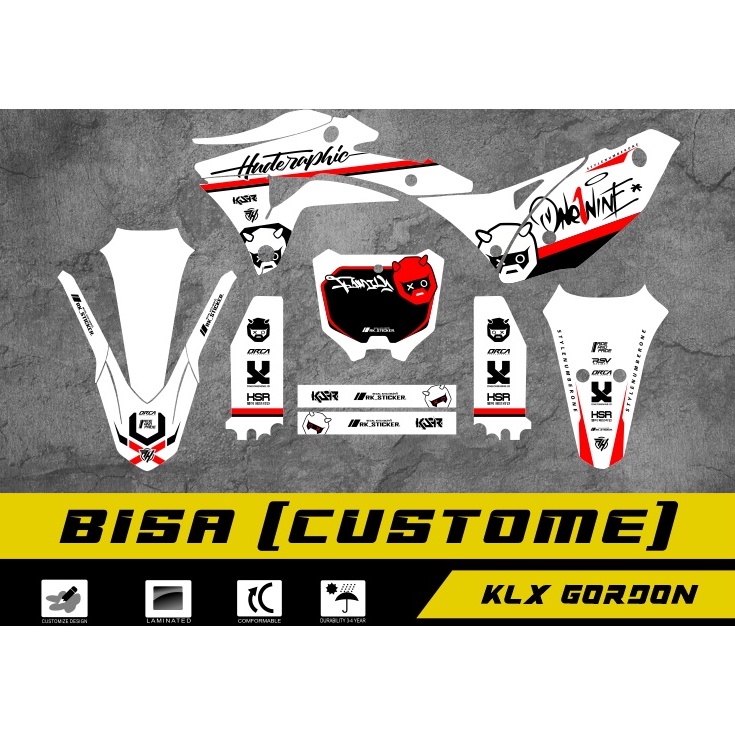 Jual STIKER FULL BODY GORDON DECAL KLX GORDON | Shopee Indonesia