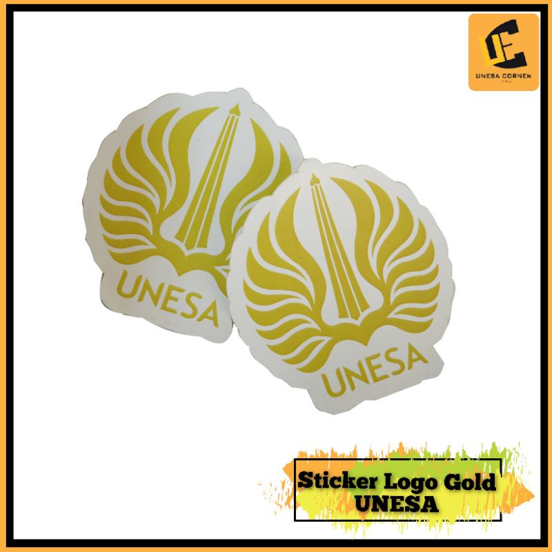 Jual Sticker Cutting Logo Unesa Gold | Shopee Indonesia