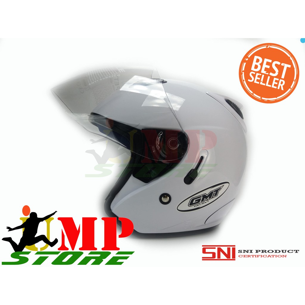 Jual GMT HELMET HELM TOURING WANITA PRIA COWOK CEWEK SNI COUPLE HALF ...
