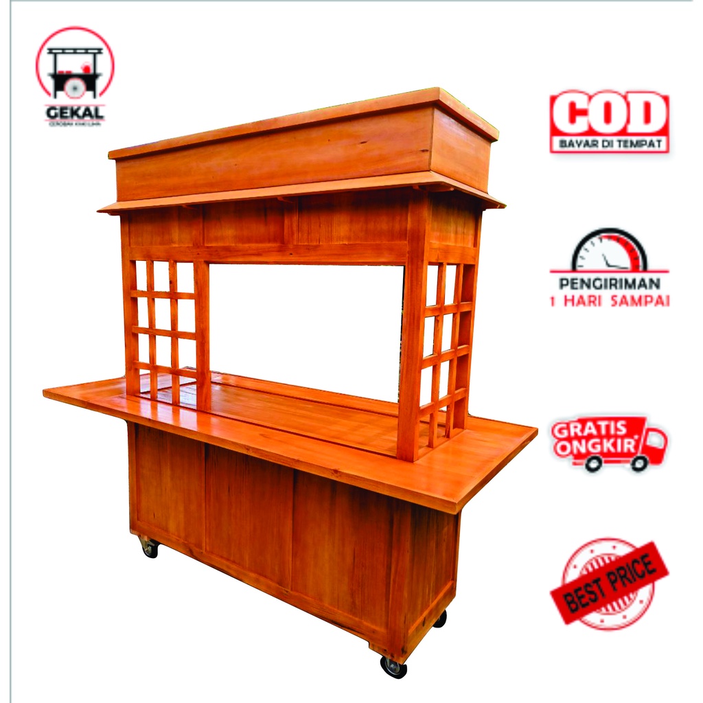 Jual Gerobak angkringan jepang Rombong kopi Gerobak jepang Gerobak kayu ...