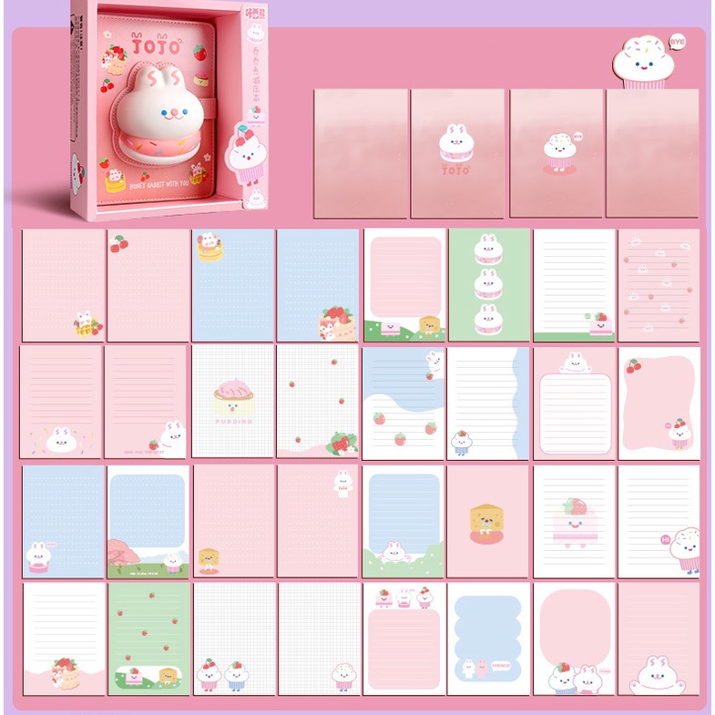 Jual [LOGU] Buku Notebook Squishy, Buku catatan diary squishy 3D kartun ...