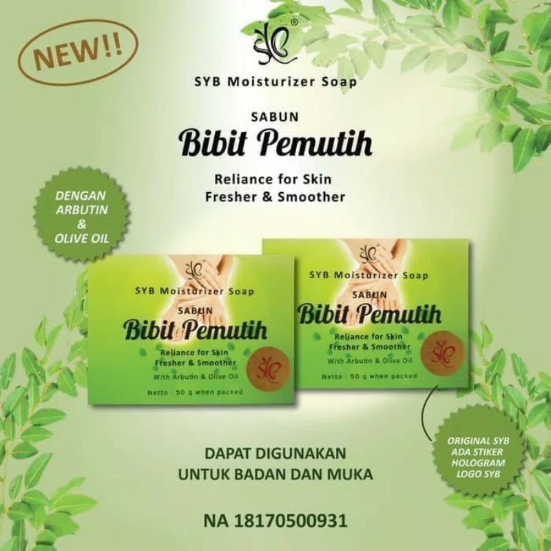 Jual SYB moisturizer soap, ( bibit pemutih ) | Shopee Indonesia