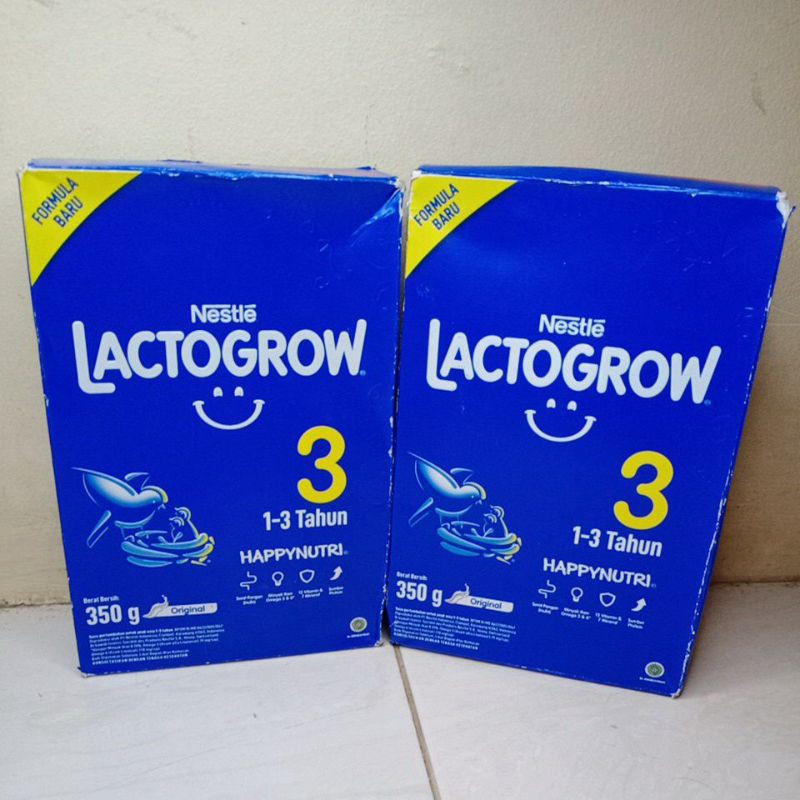 Jual Nestle Lactogrow 3 Original 1-3 Tahun Box 350gr | Shopee Indonesia