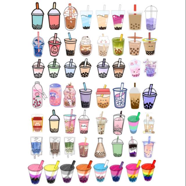 Jual Stiker Boba | Hiasan Laptop | Hiasan Handphone | Shopee Indonesia