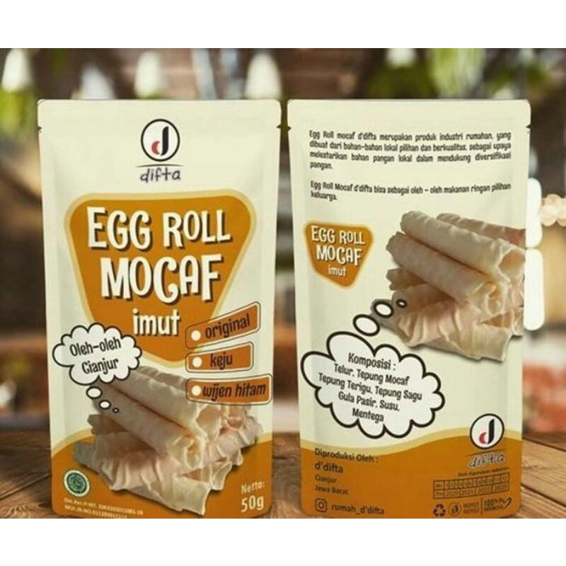 Jual EGG ROLL MOCAF DIFTA rasa keju | Shopee Indonesia