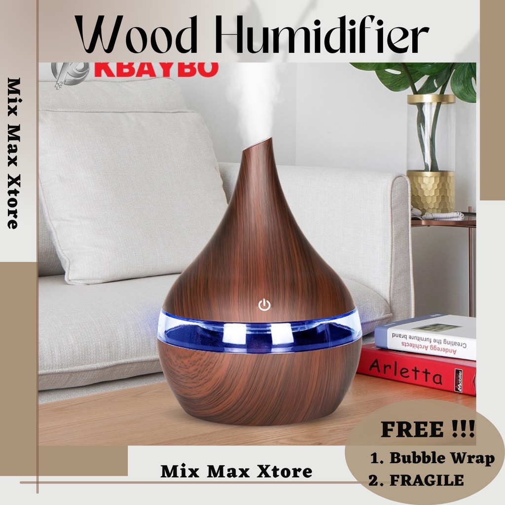 Jual Taffware Pelembab Udara Humidifier Diffuser Aromaterapi Wood Grain ...