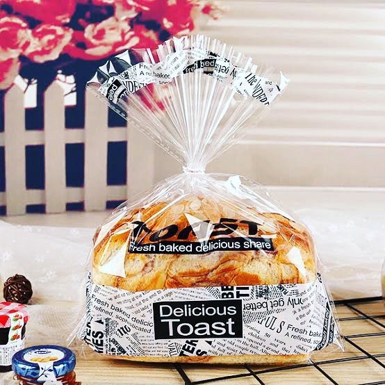 Jual Plastik roti tawar toast 30x20 cm - 10 pc kemasan plastic toast ...