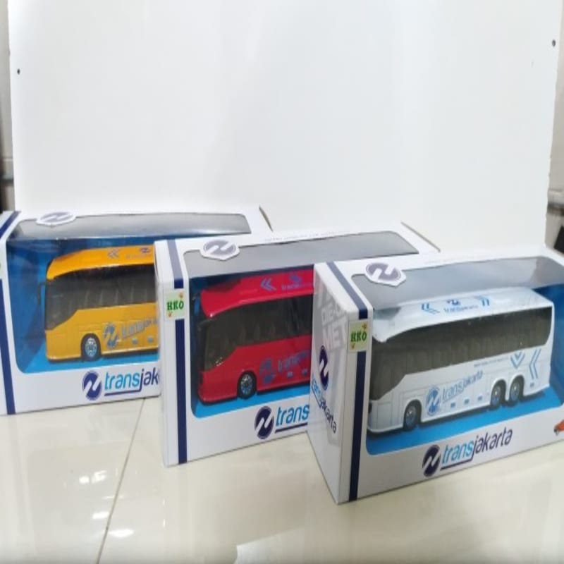 Jual Mainan Diecast Die Cast Bus Transjakarta Bis Trans Jakarta Busway ...