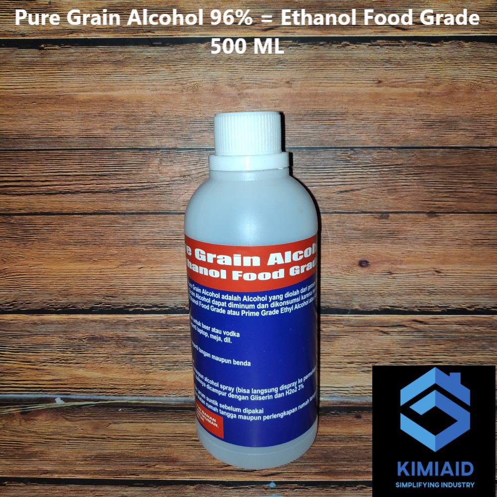 Jual Pure Grain Alcohol 500 ML - Ethanol Food Grade 96% - Alcohol Food ...