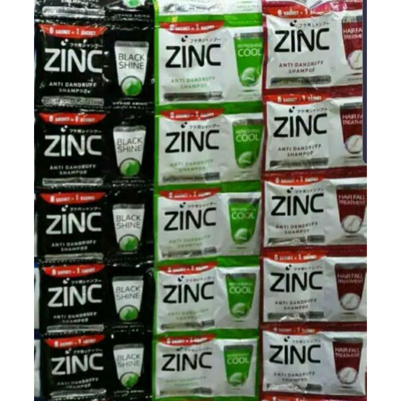 Jual ZINC Shampoo Sachet 5ml (Ready Warna Hitam&Merah).Pembelian ...