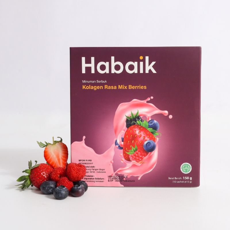 Jual Kolagen Habaik rasa mix berries / 1 box (10 sachet) | Shopee Indonesia Jual Kolagen Habaik rasa mix berries / 1 box (10 sachet) | Shopee Indonesia