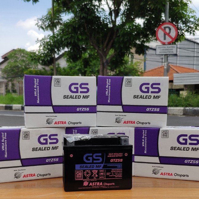 Jual RESMI ORIGINAL GS ASTRA GTZ5S AKI MOTOR HONDA BEAT FI BEAT ESP BEAT KARBU BEAT STREET 12V ...