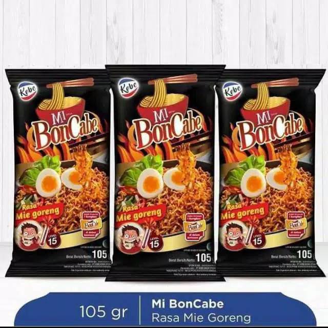 Jual MIE BON CABE LEVEL 15 RASA MIE GORENG / FRIED BON CABE NOODLE ...