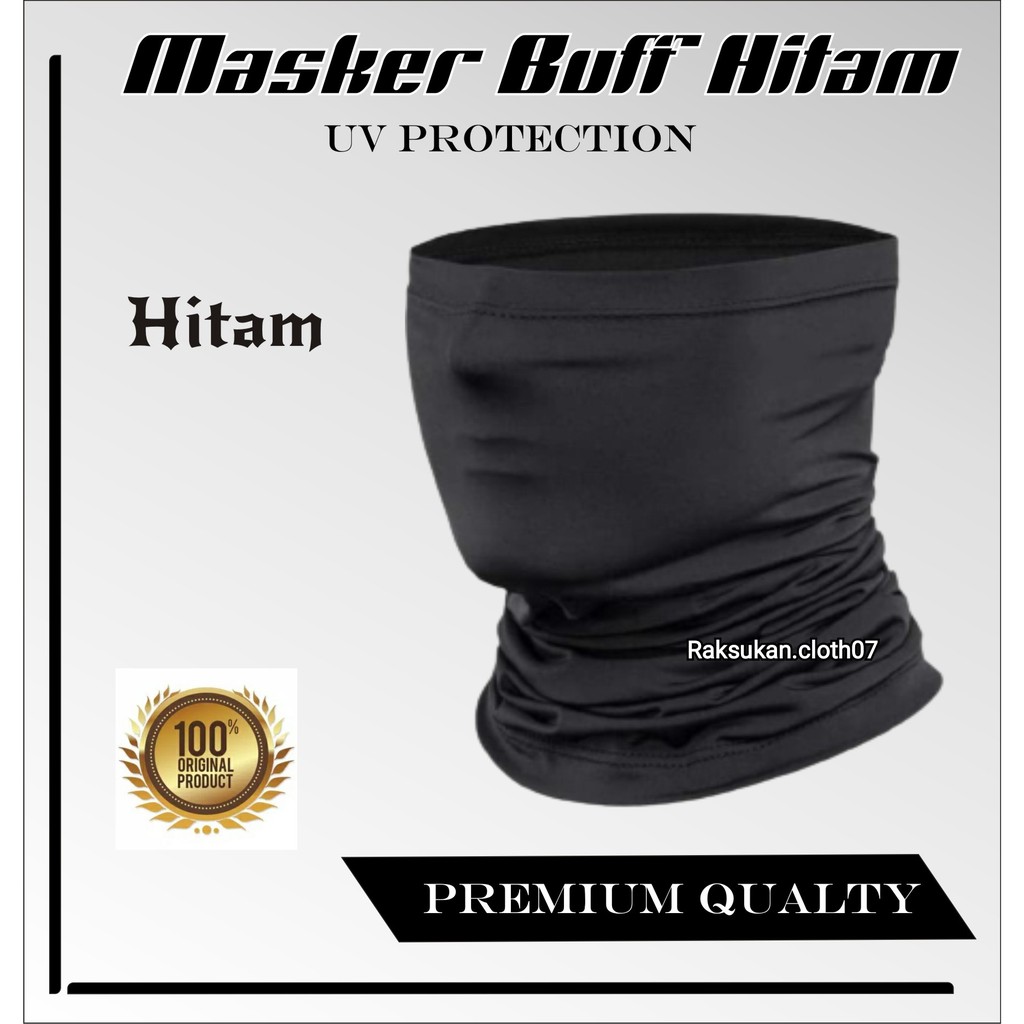 Jual masker buff pria polos / buff polos pria tebal / bandana buff ...