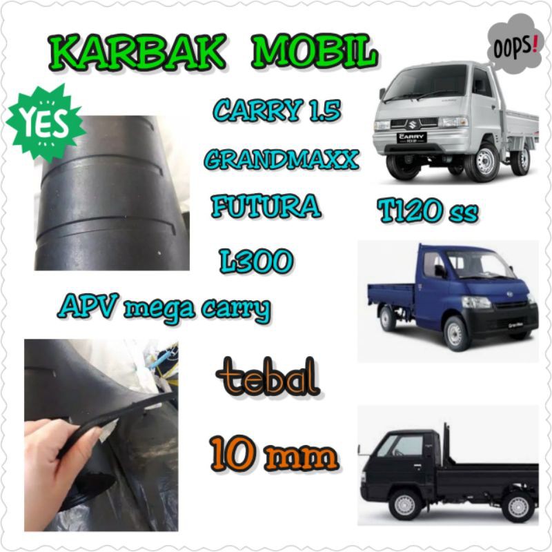 Jual karpet karet alas lantai bak pick up l300, futura, colt t 120 ss ...