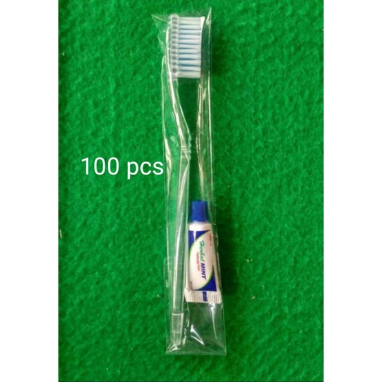 Jual sikat gigi hotel kristal set odol HBM/NM (100 pcs) | Shopee Indonesia