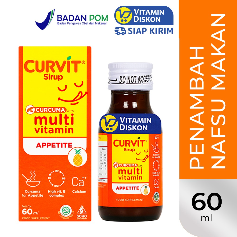 Jual CURVIT Multivitamin Anak Sirup I Penambah Nafsu Makan Anak ...