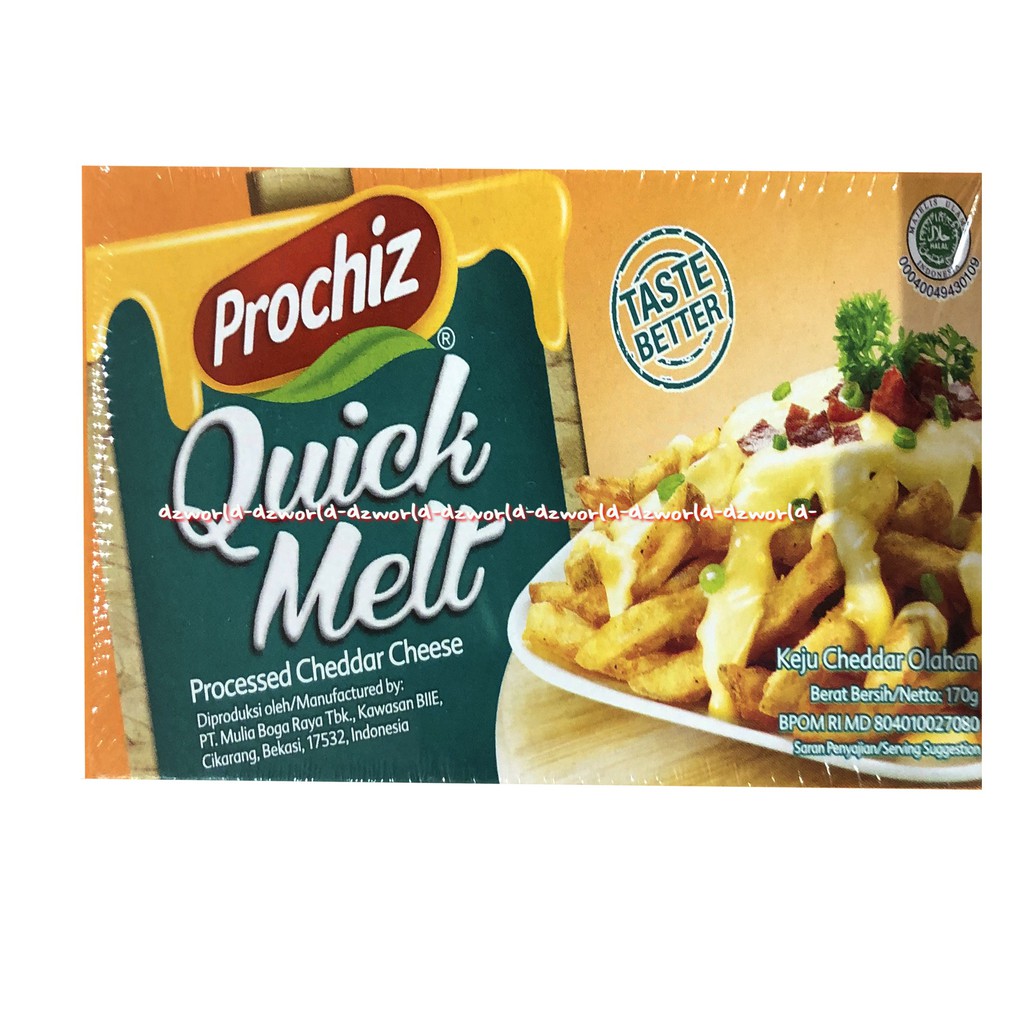 Jual Prochiz Quick Melt Cheddar Cheese Keju Olahan Cheddar 170gr ...