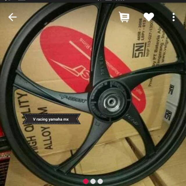 Jual Velg Racing Motor Vrossi Mx New Double Cakram | Shopee Indonesia