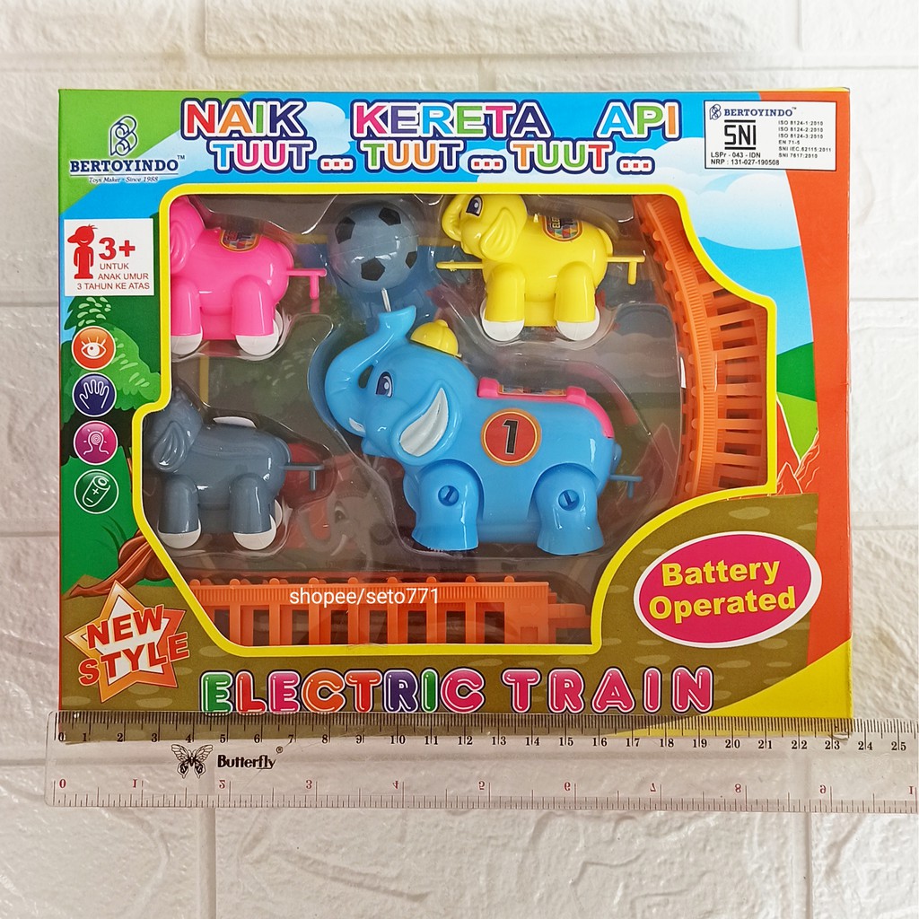 Jual ELEPHANT ELECTRIC TRAIN Kereta Bentuk Gajah dengan rell Kereta Api ...