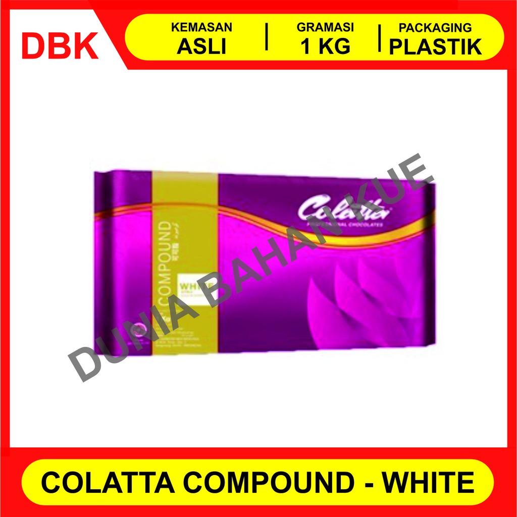 Jual COLATTA WHITE CHOCOLATE COMPOUND / COKLAT BATANG PUTIH 1 KG ...